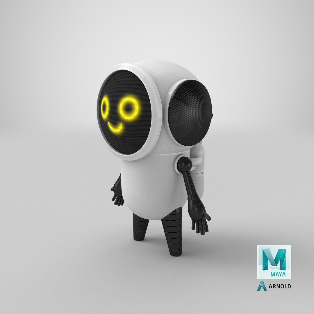 3D Cute Robot Model - TurboSquid 2044986