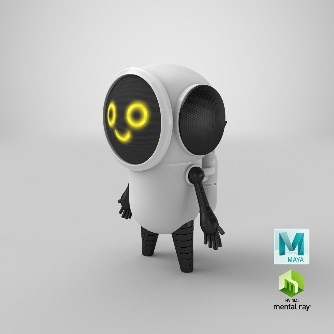 3D Cute Robot Model - TurboSquid 2044986