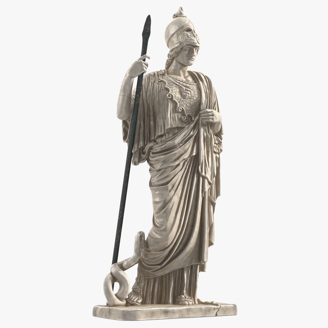 3D Sculpture Athena Giustiniani Marble - TurboSquid 2076188