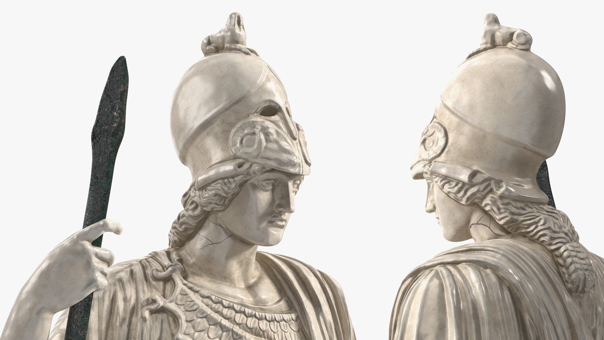 3D Sculpture Athena Giustiniani Marble - TurboSquid 2076188