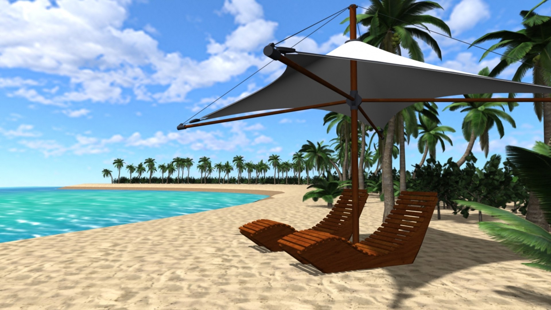 3D Beach Environment - TurboSquid 1561281