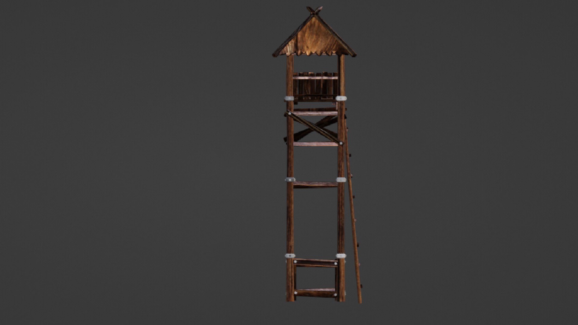 3D Watch Tower Model - TurboSquid 1968578