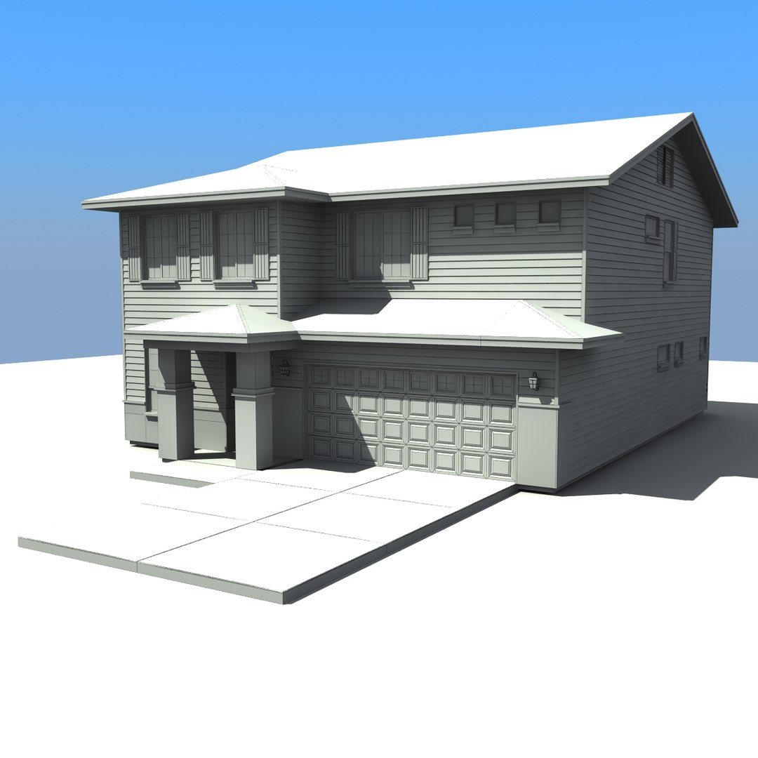 House Building 3d Model