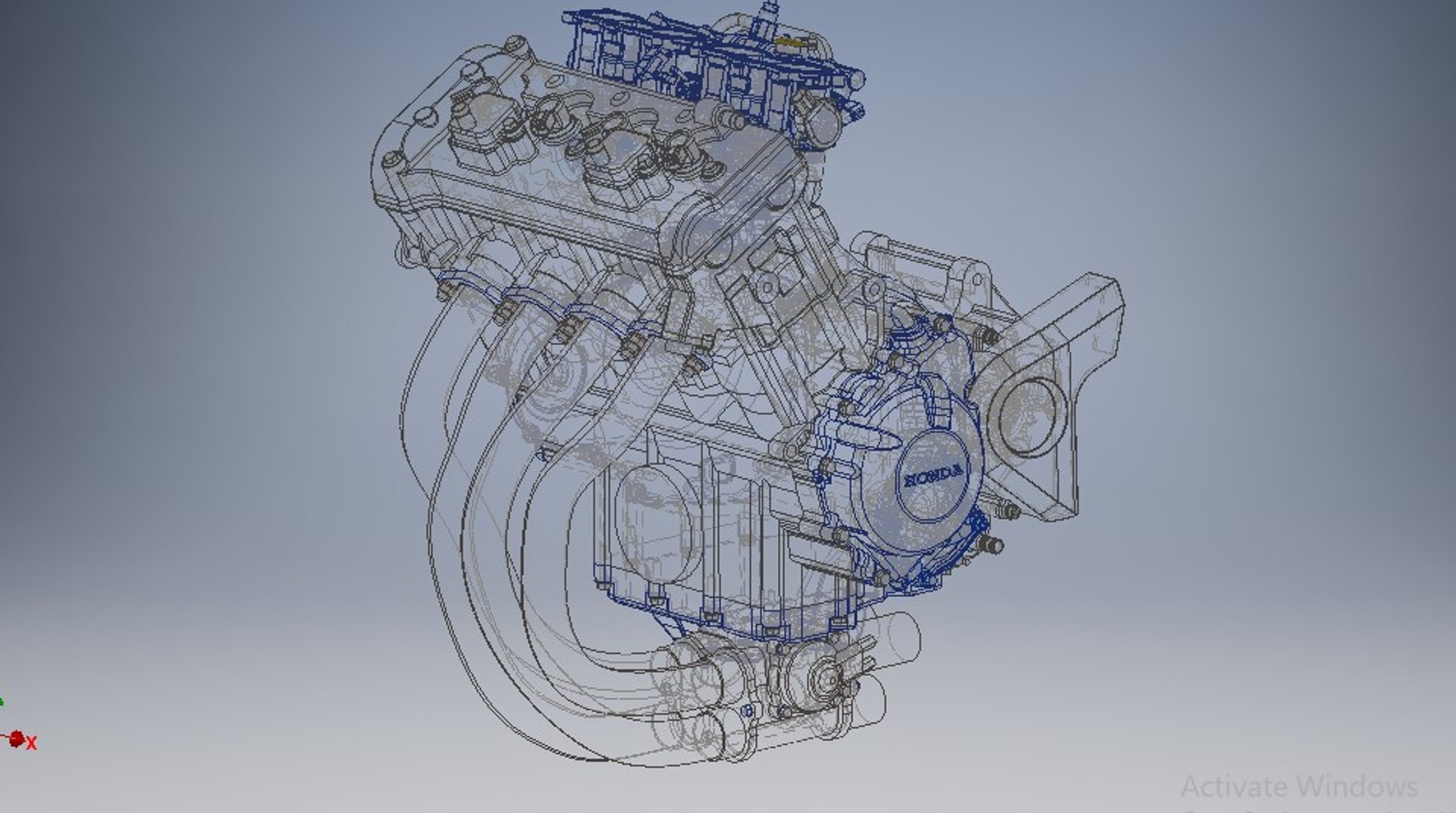 2003 Honda Cbr954rr Engine Model - TurboSquid 1660738