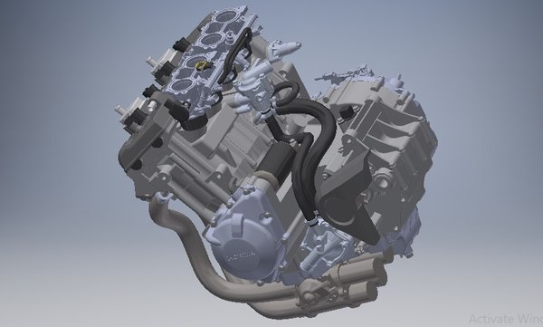 3D w16 engine crankshaft model - TurboSquid 1791138