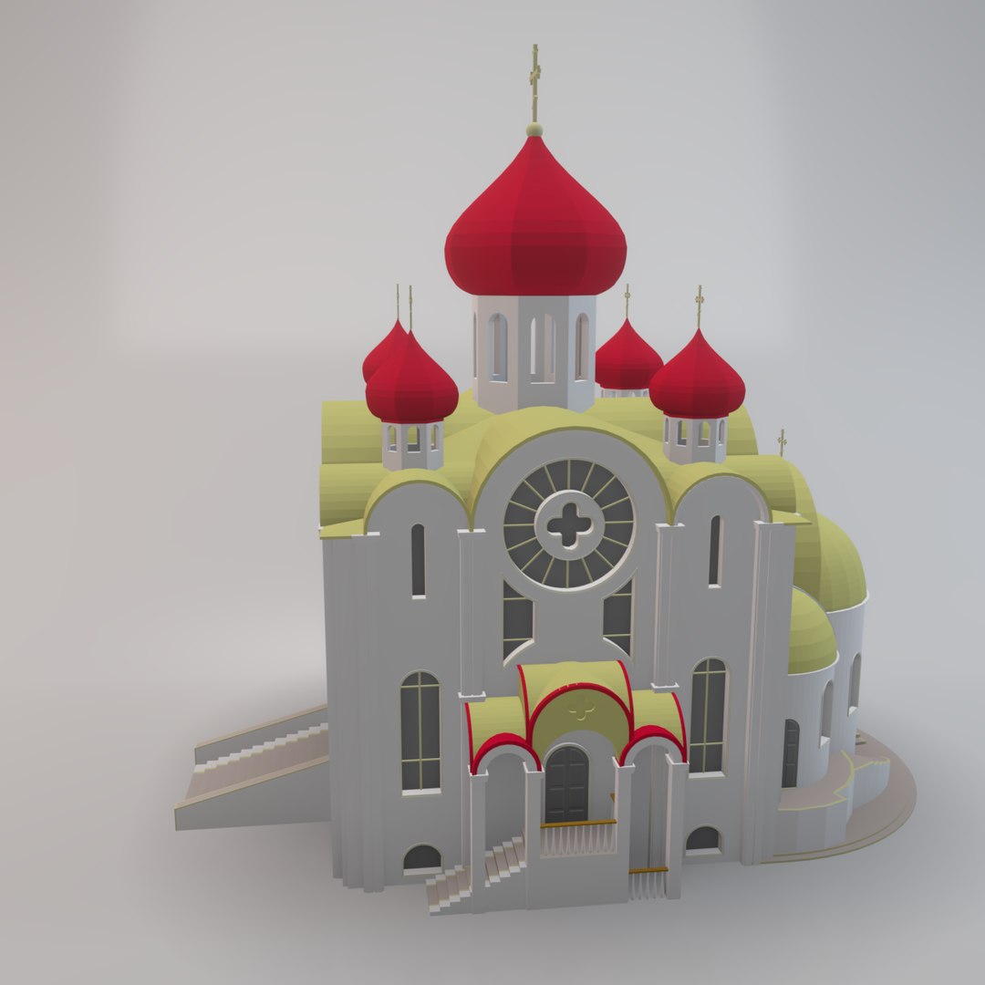 3D Church - TurboSquid 1433490