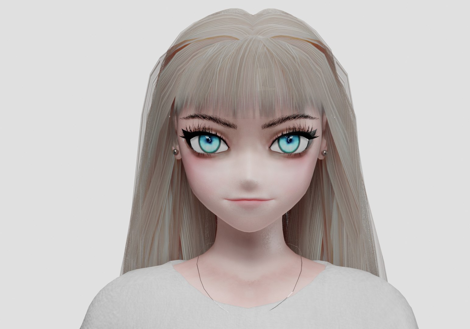 3D Model Basic Anime Girl V33020 - TurboSquid 2271007