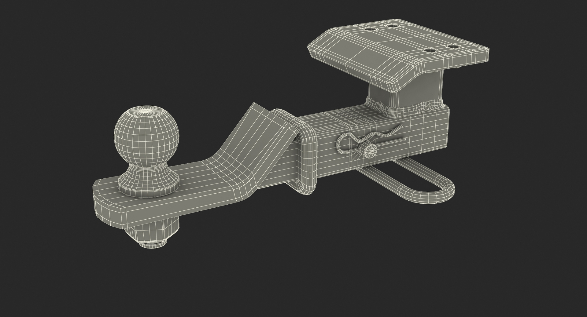 Loaded Ball Mount Hitch 3D Model - TurboSquid 1330677