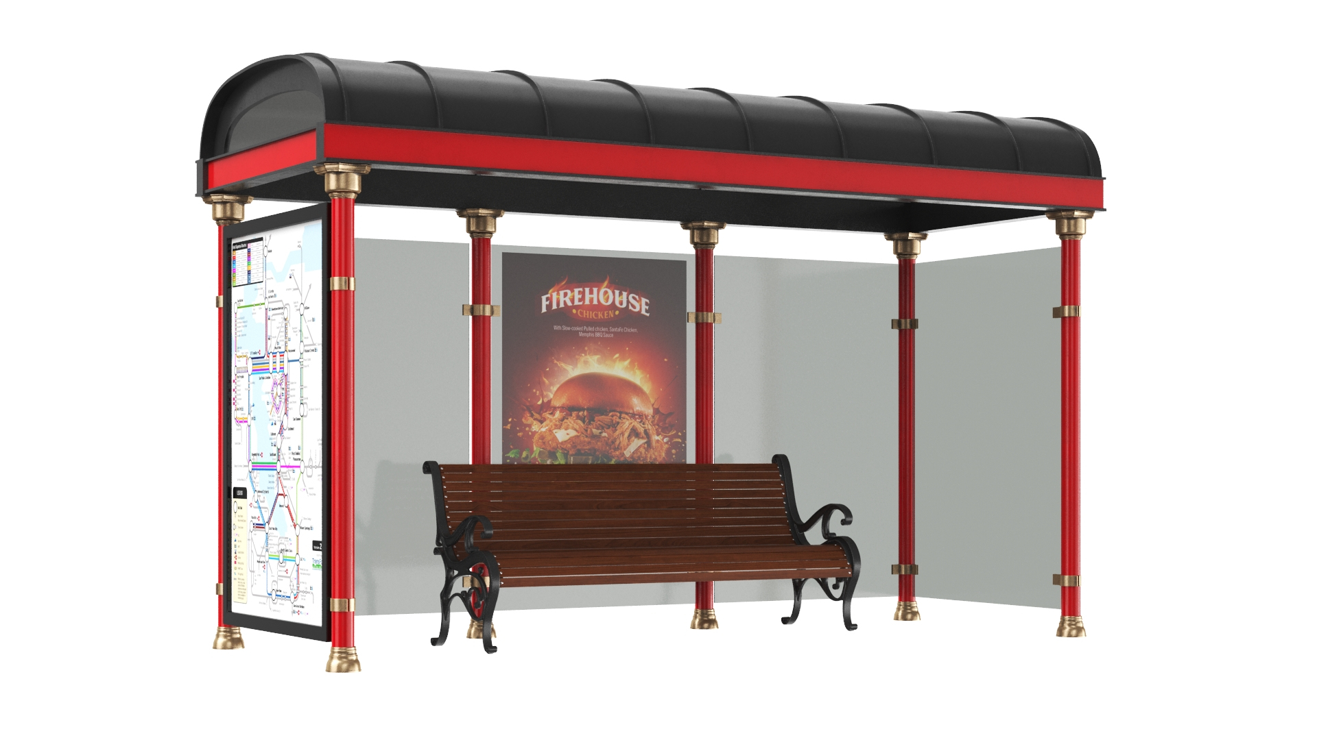 3D Classic Bus Stop 2 Model - TurboSquid 1746549