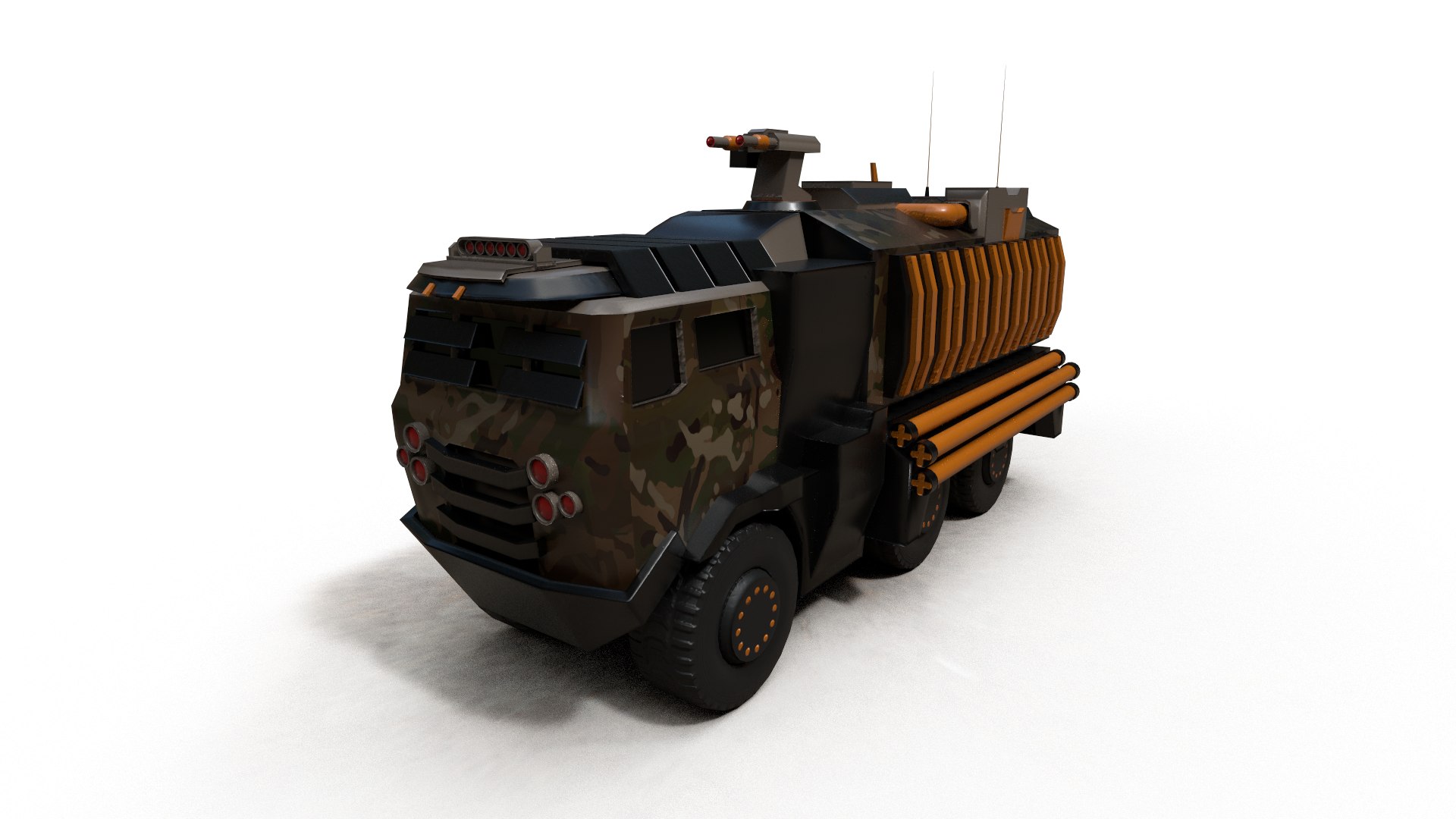 Low Poly Armoured Truck With 4K PBR Texture 3D - TurboSquid 2158846