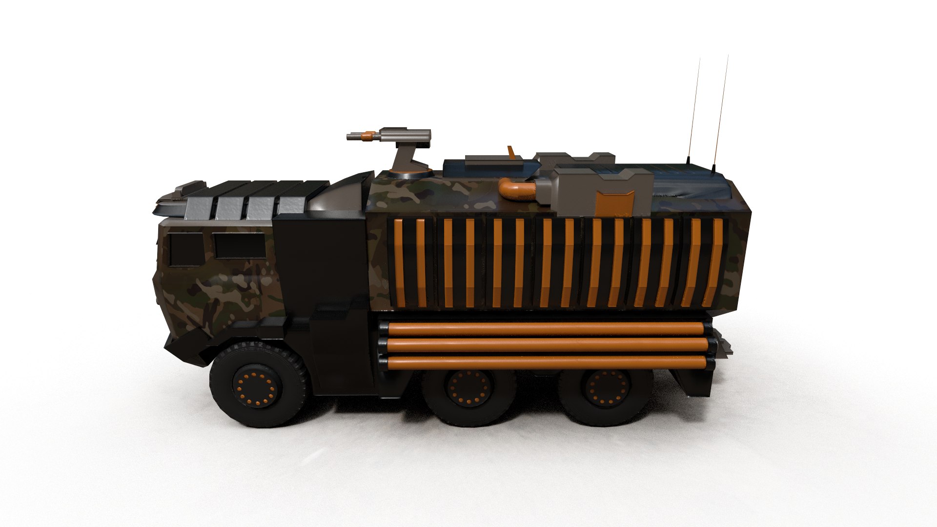 Low Poly Armoured Truck With 4K PBR Texture 3D - TurboSquid 2158846