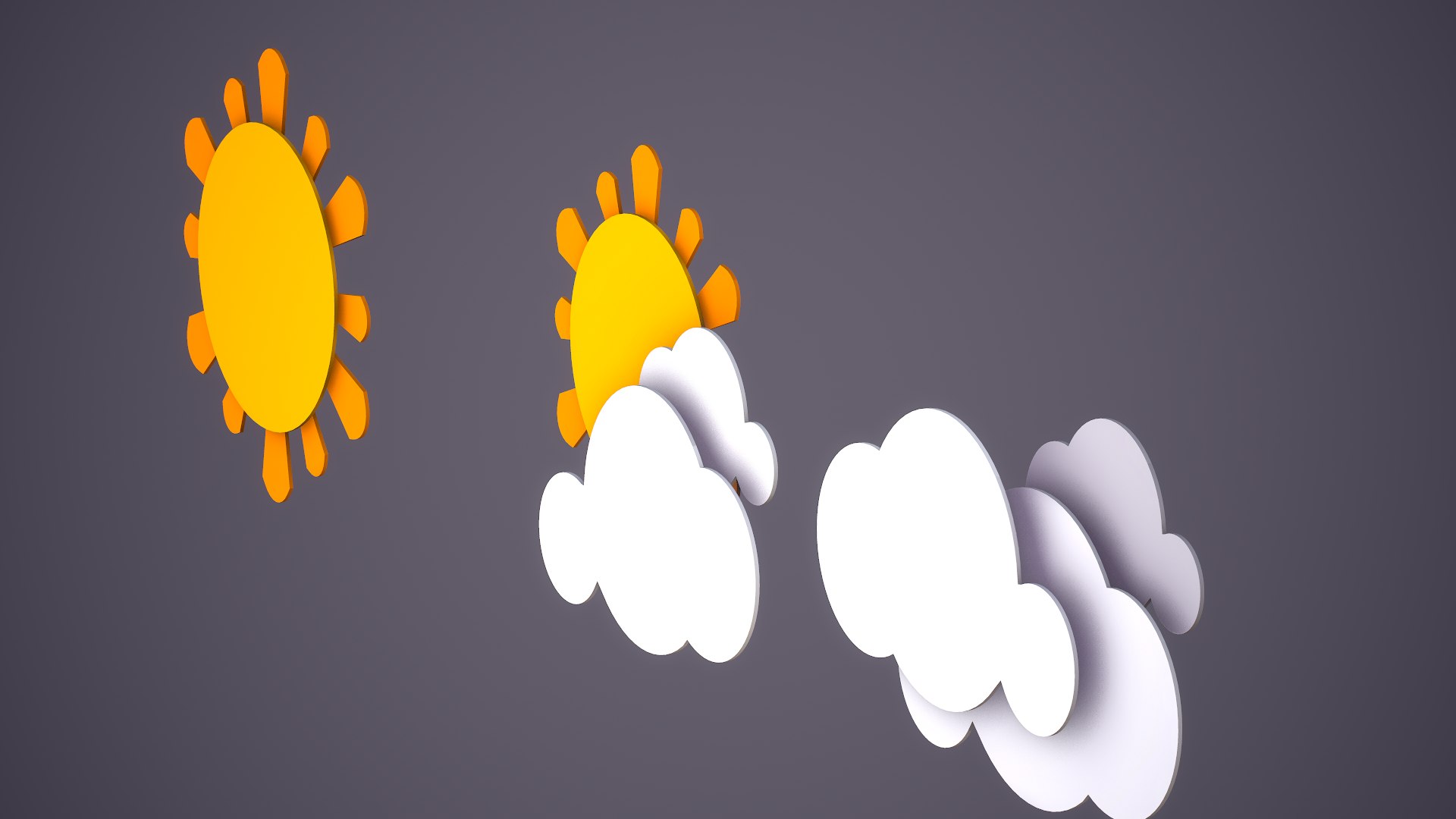 3D Weather Forecast Icons - TurboSquid 2124224