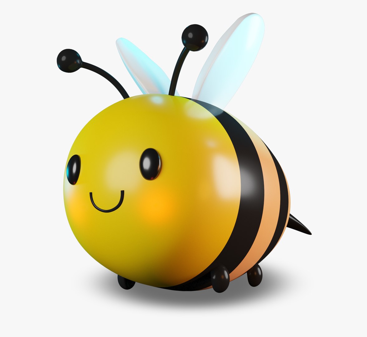 Cartoon Bee - Pixar Style Bee 3D Model - TurboSquid 2439171