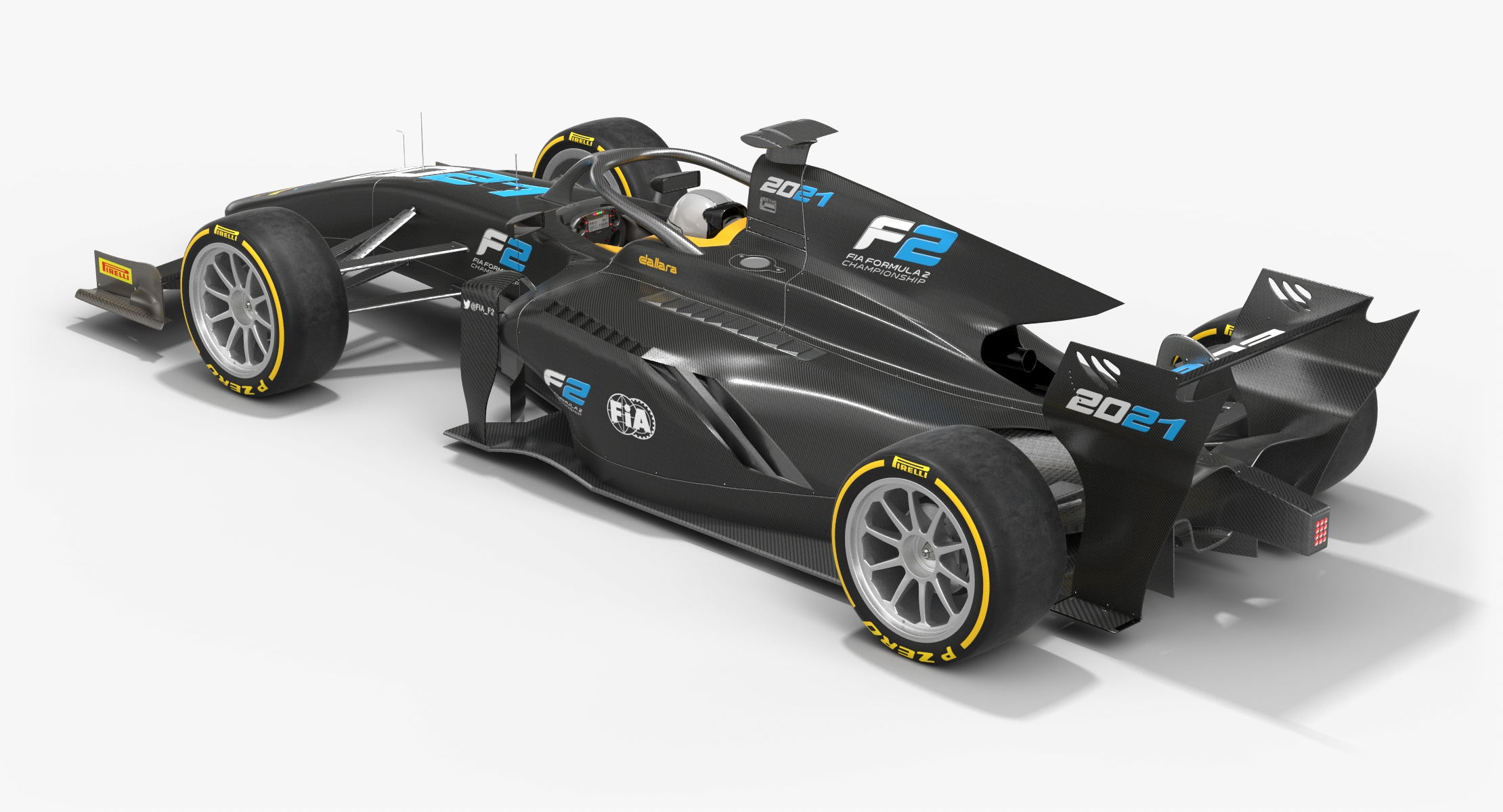 Formula 2 Dallara F2 2021 Carbon 3D model - TurboSquid 1737067