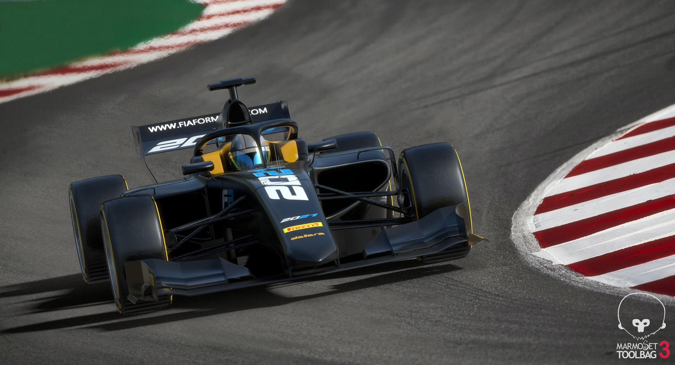Formula 2 Dallara F2 2021 Carbon 3D model - TurboSquid 1737067