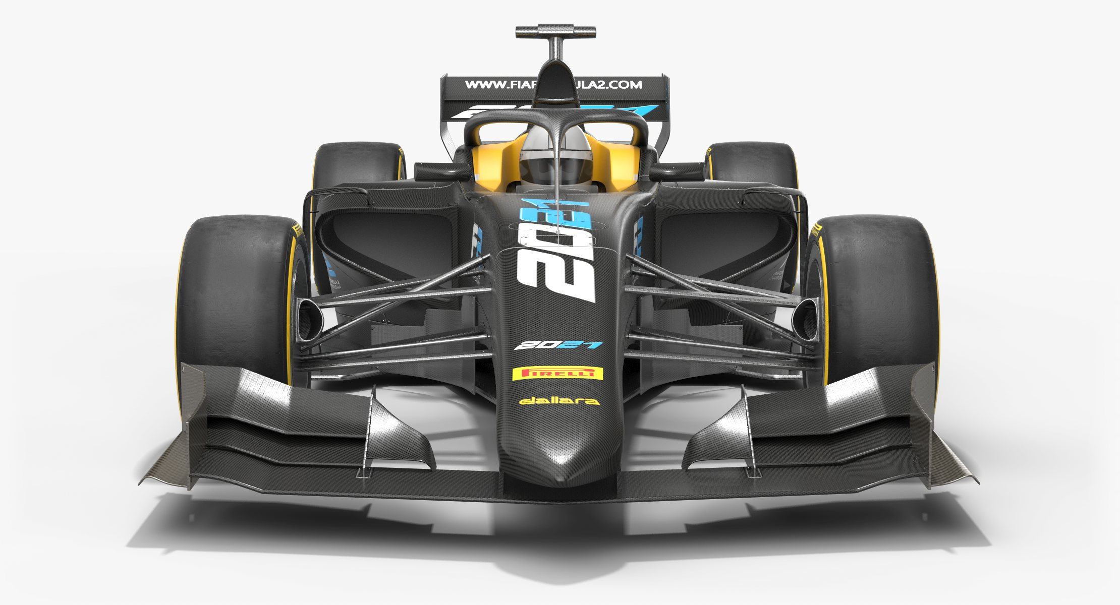 Formula 2 Dallara F2 2021 Carbon 3D model - TurboSquid 1737067