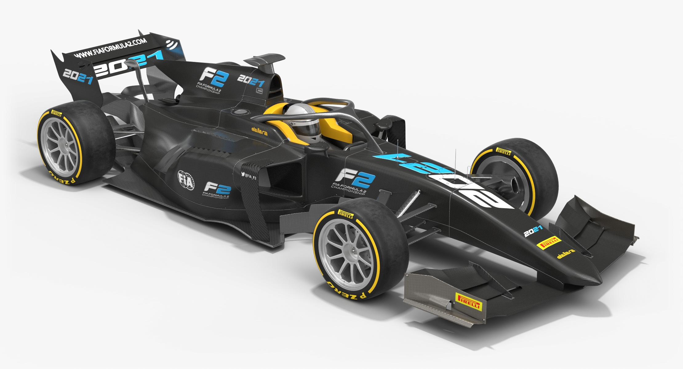 Formula 2 Dallara F2 2021 Carbon 3D model - TurboSquid 1737067