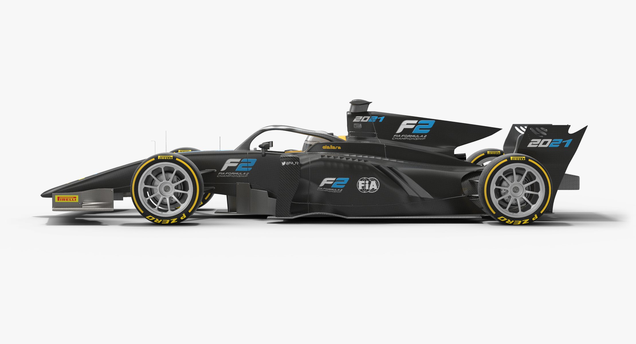 Formula 2 Dallara F2 2021 Carbon 3D model - TurboSquid 1737067