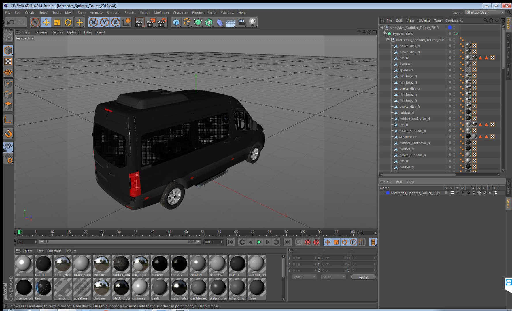 3D mercedes sprinter tourer 2019 model - TurboSquid 1366256