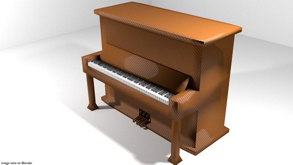 Upright Piano Blender Models for Download | TurboSquid