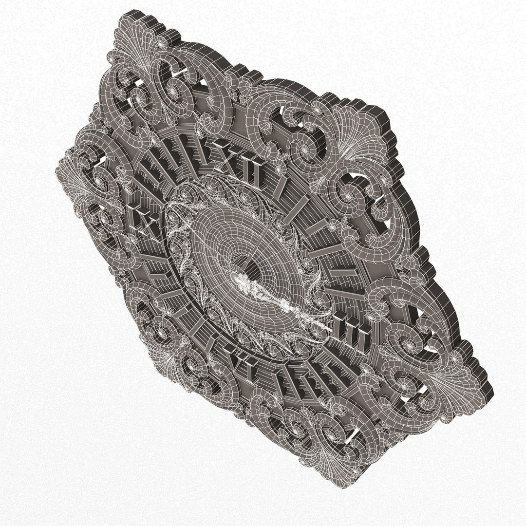 Classic Wall Clock 07 Gold 3D model - TurboSquid 2137335