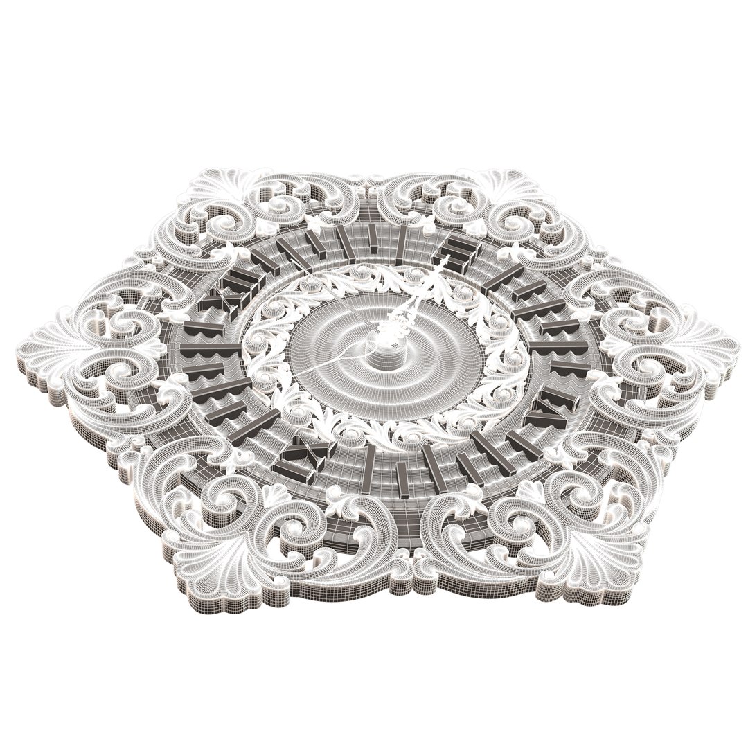 Classic Wall Clock 07 Gold 3D model - TurboSquid 2137335