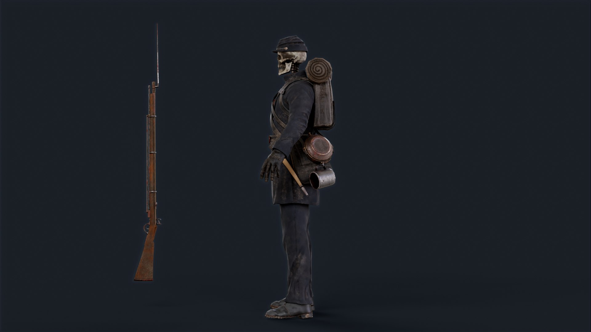 SKELETON SOLDIER 3D Model - TurboSquid 2289971