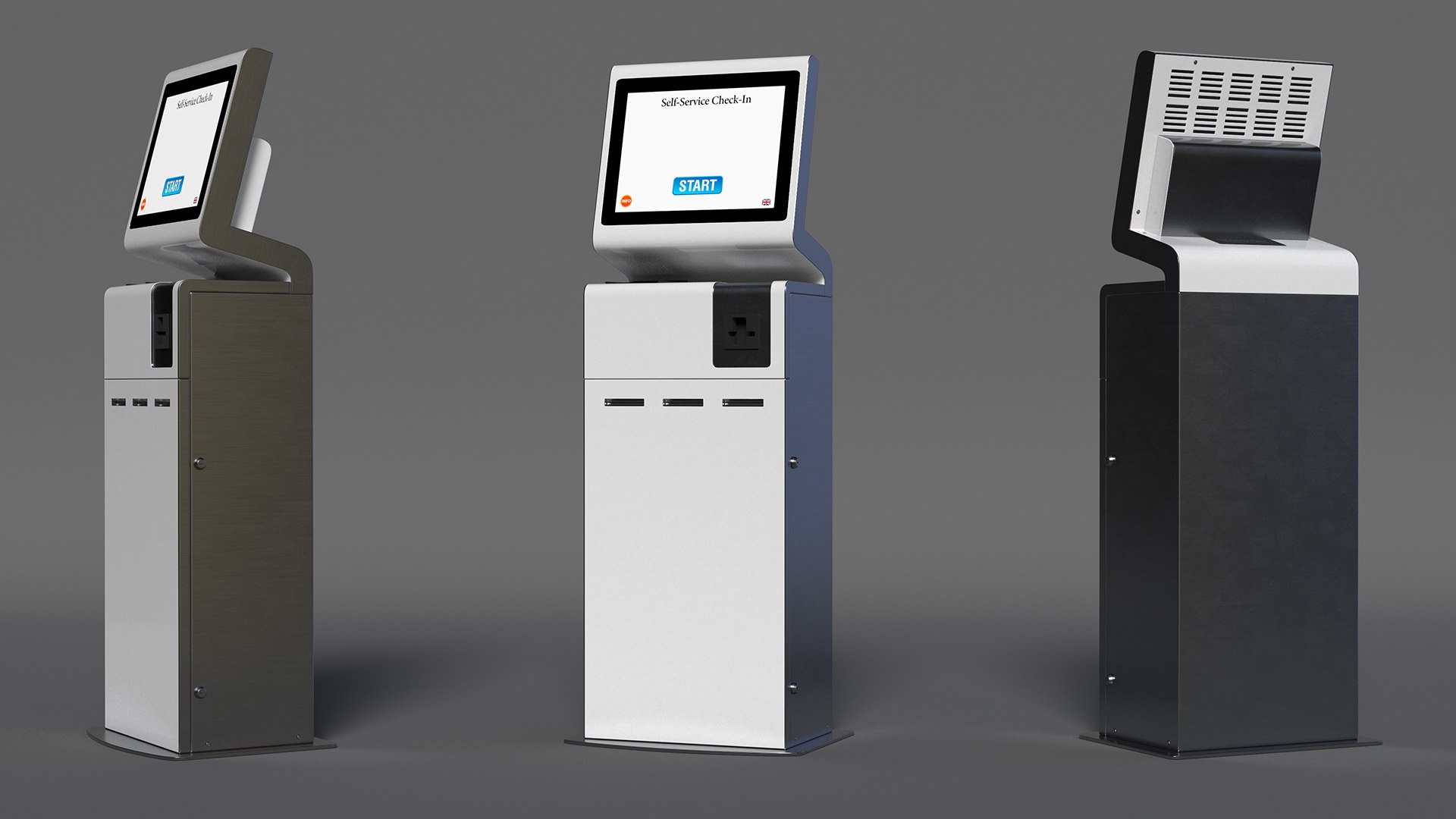 3D Airport Self-Service Kiosk - TurboSquid 2267546