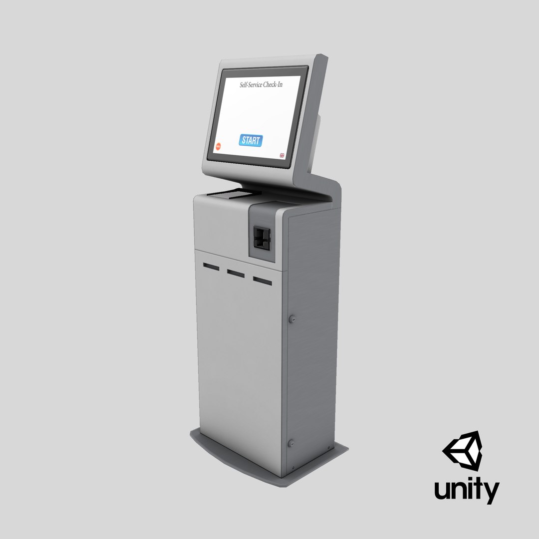 3D Airport Self-Service Kiosk - TurboSquid 2267546