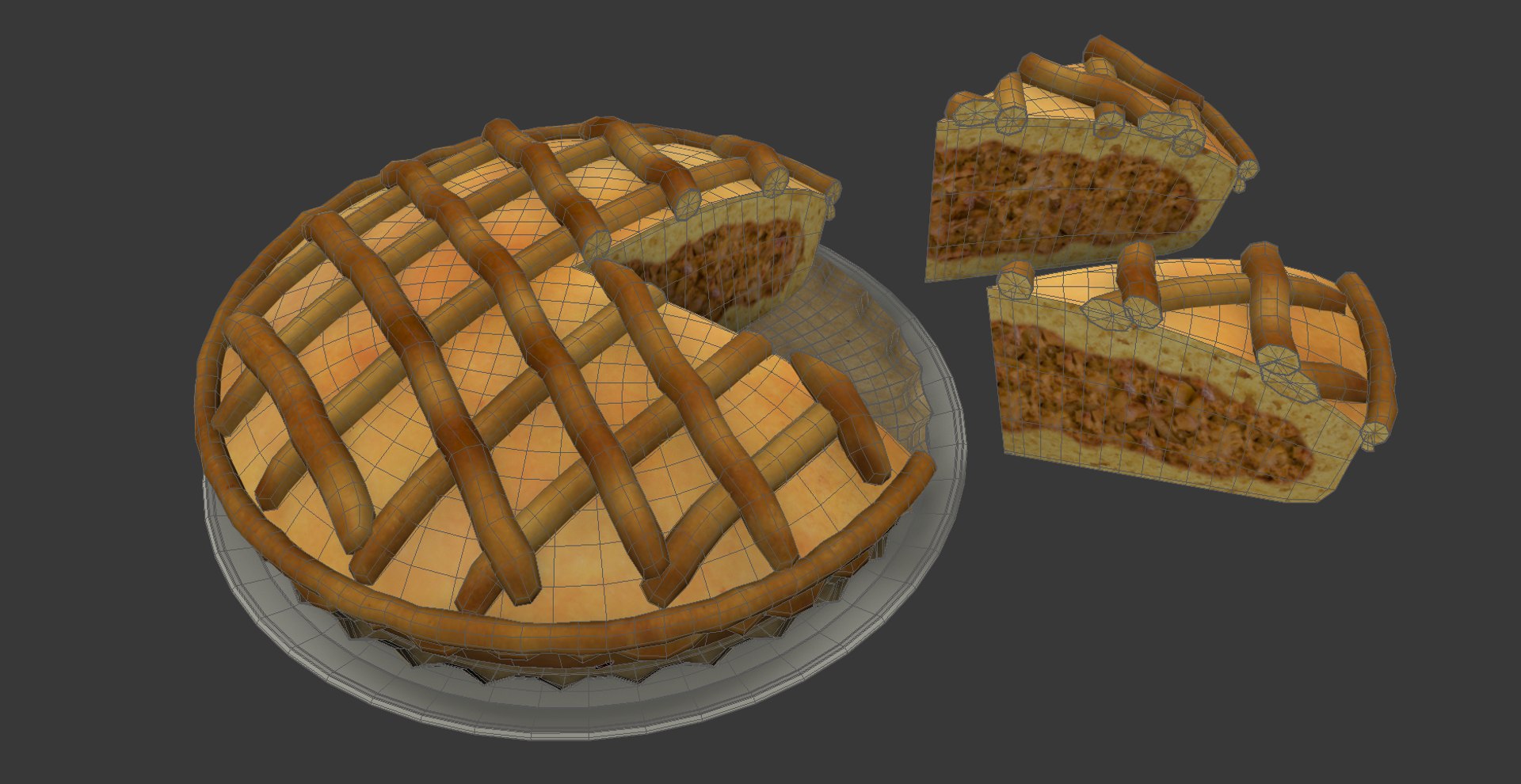 Pie Pieces 3d 3ds