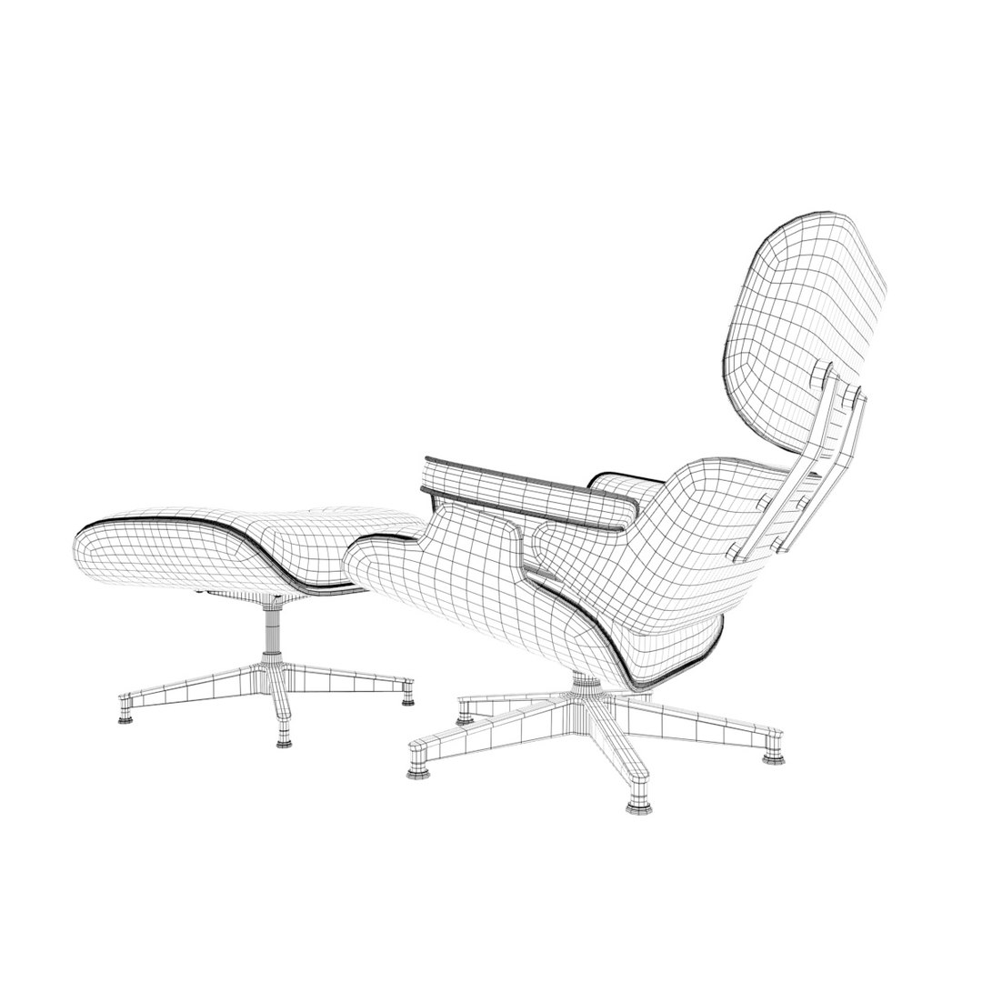 3d eames lounge chair