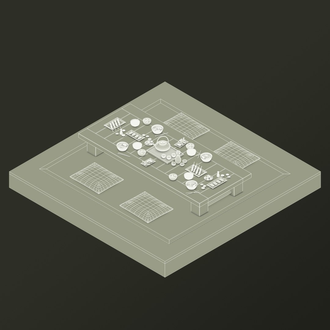 3D Isometric Japanese - TurboSquid 1591286