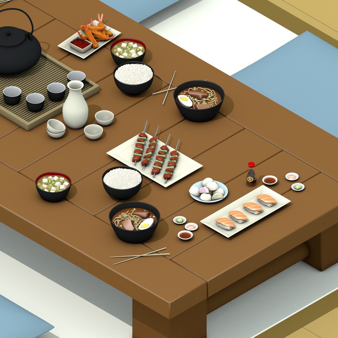 3D Isometric Japanese - TurboSquid 1591286