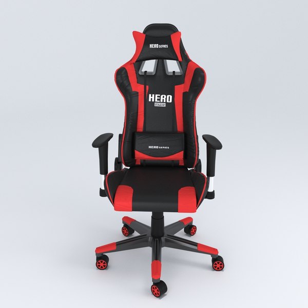 3D pc gamer chair red - TurboSquid 1549144