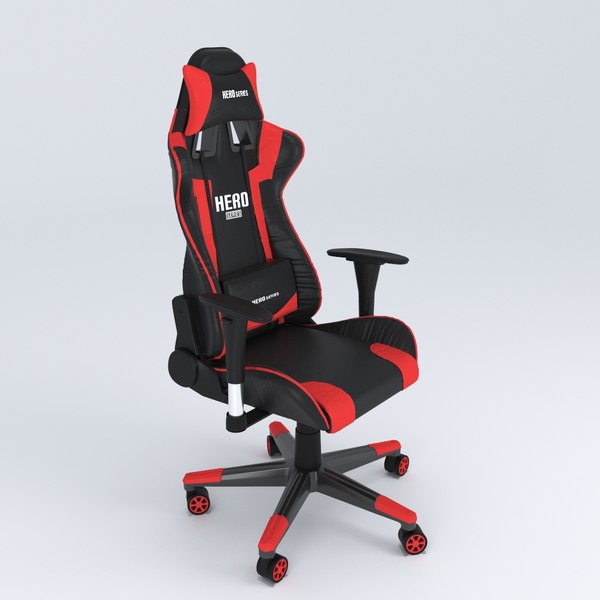3D pc gamer chair red - TurboSquid 1549144