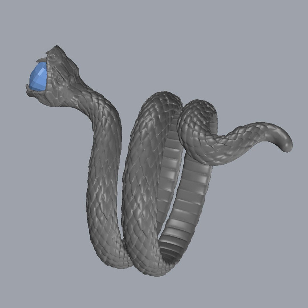 3d Snake Ring