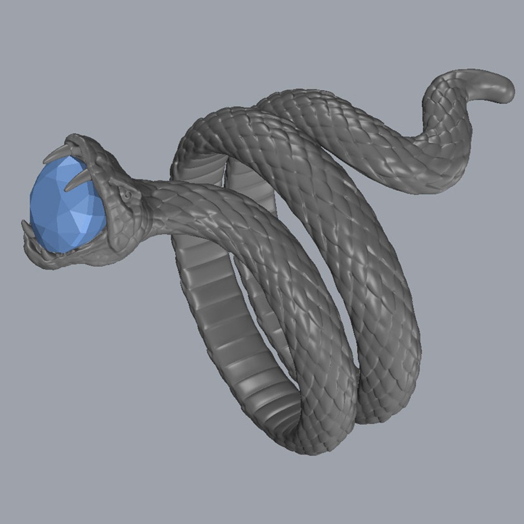 3d Snake Ring