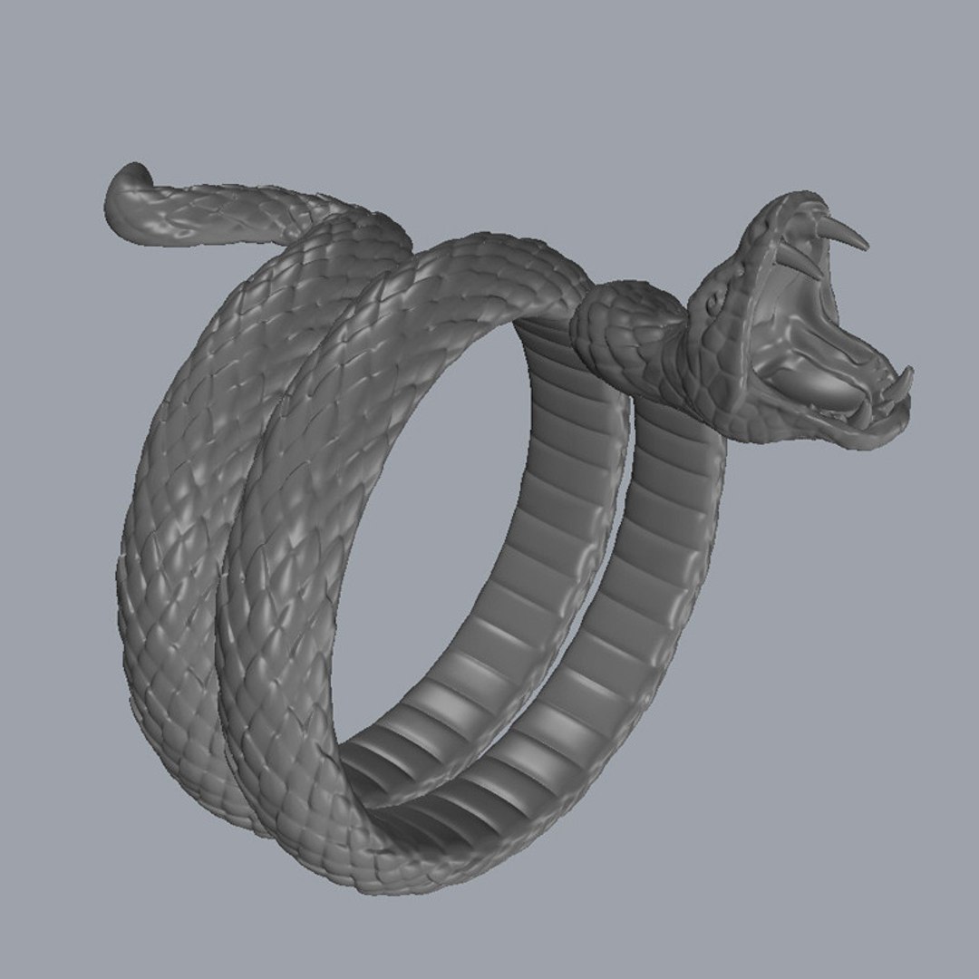 3d Snake Ring