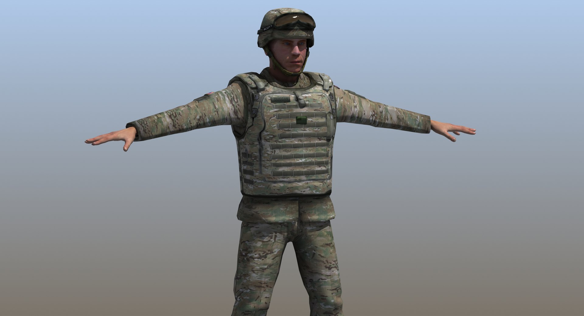 3D Army Infantry - TurboSquid 1628797