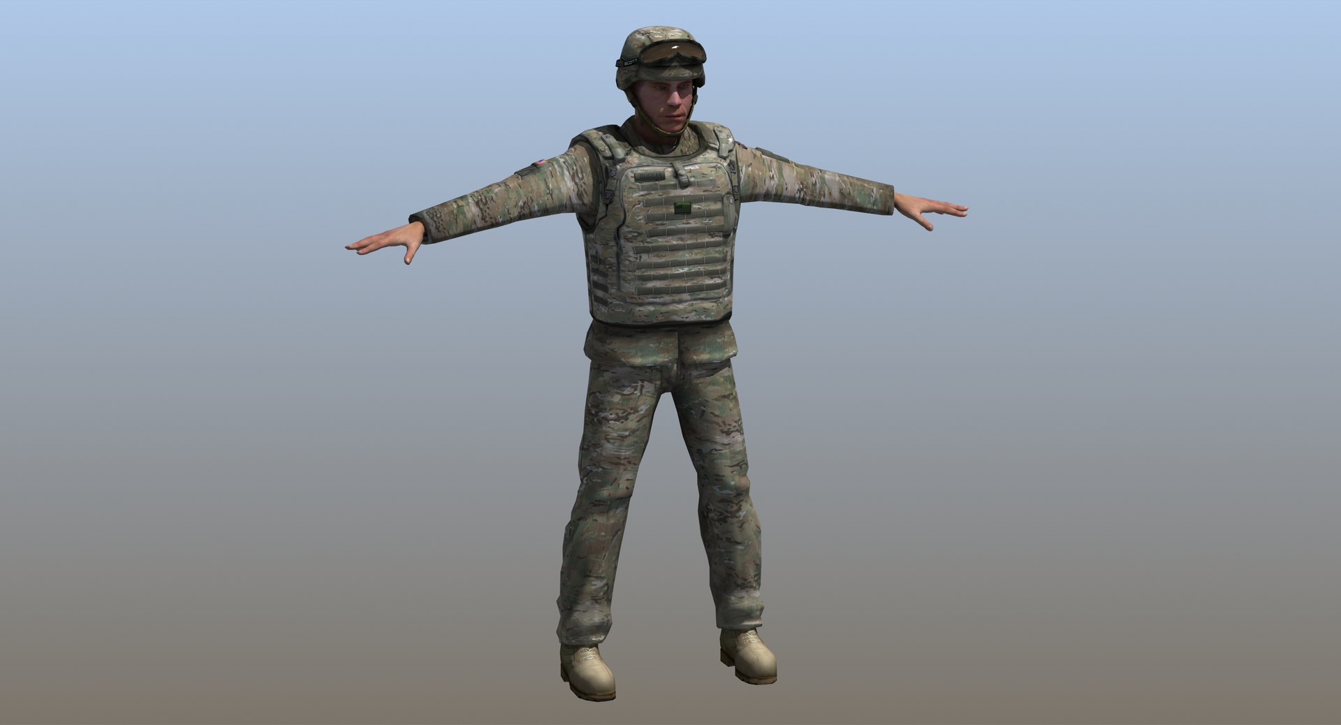 3D Army Infantry - TurboSquid 1628797
