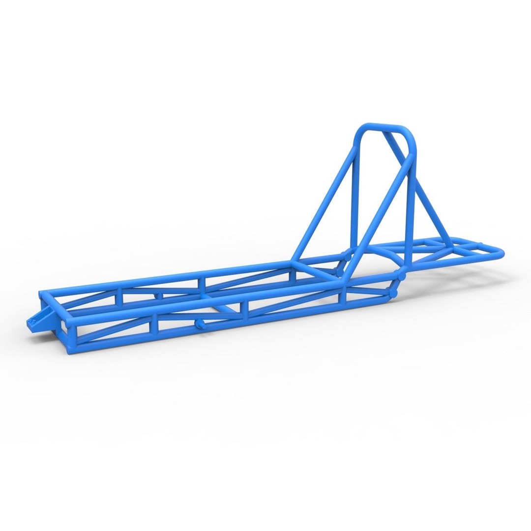 3D Frame Of Old School Front Engine Dragster Version 4 Scale 1 To 25 ...
