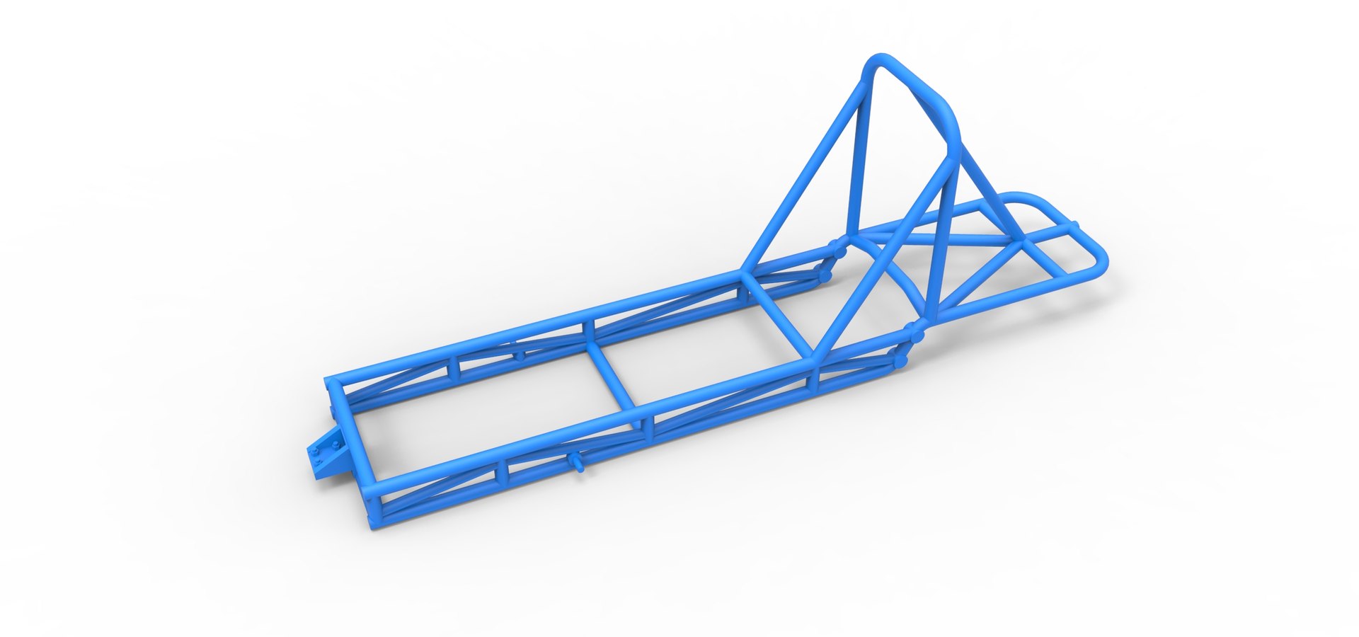 3D Frame Of Old School Front Engine Dragster Version 4 Scale 1 To 25 ...