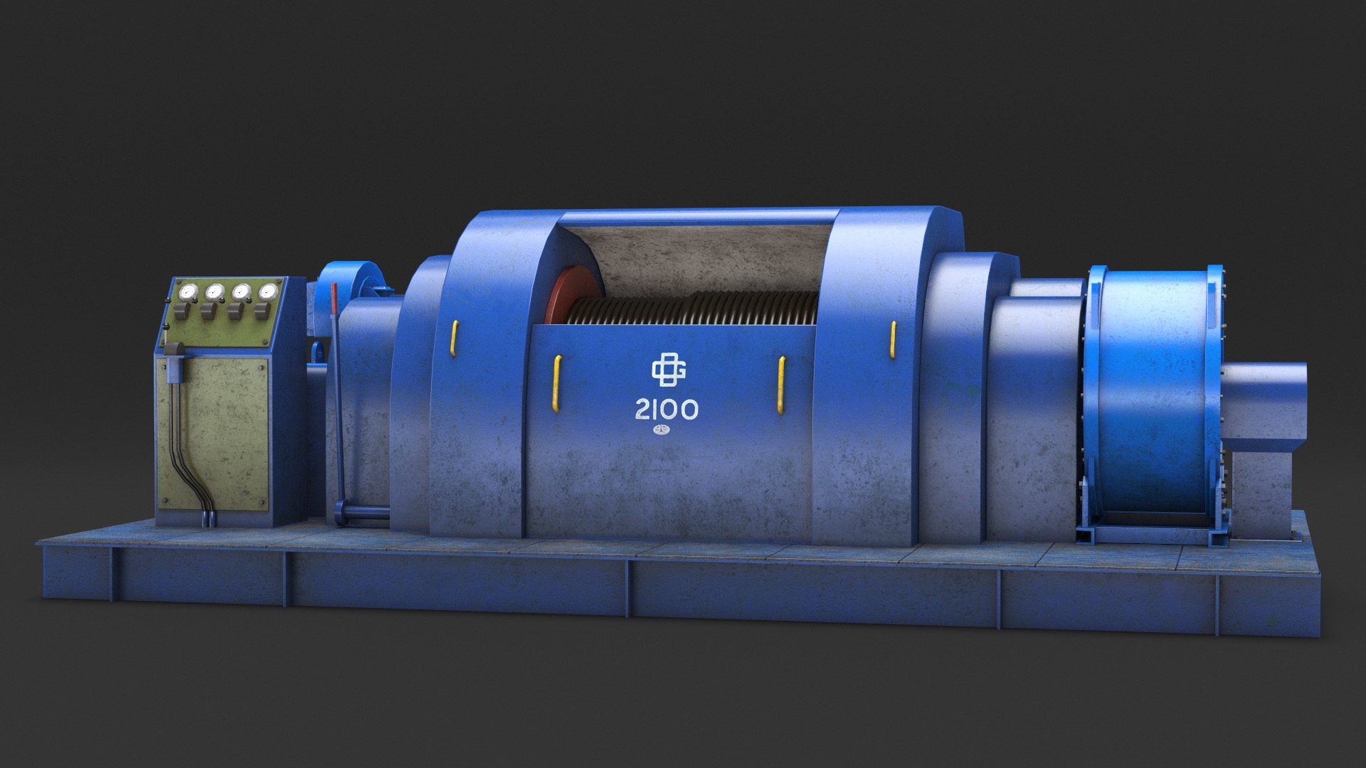 Drawworks For Drilling Rig 3D Model - TurboSquid 2321590