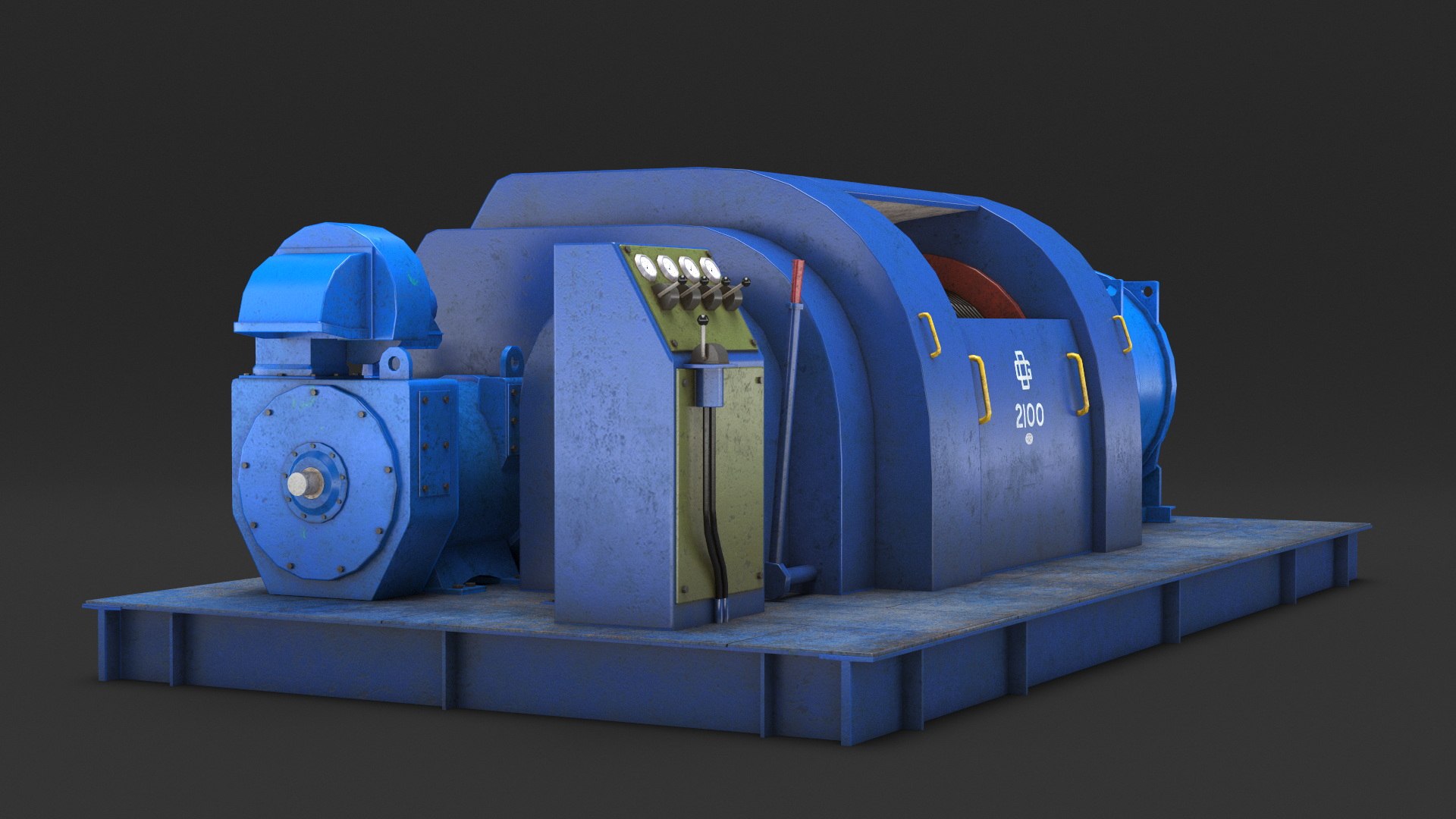 Drawworks For Drilling Rig 3D Model - TurboSquid 2321590