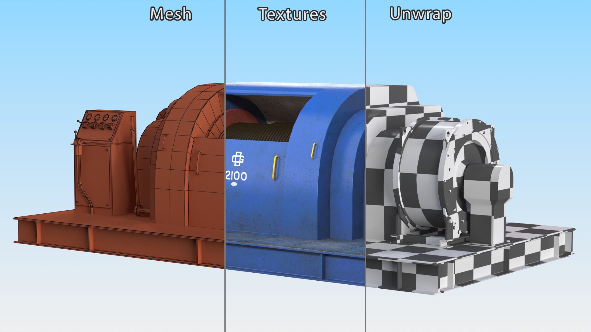 Drawworks For Drilling Rig 3D Model - TurboSquid 2321590