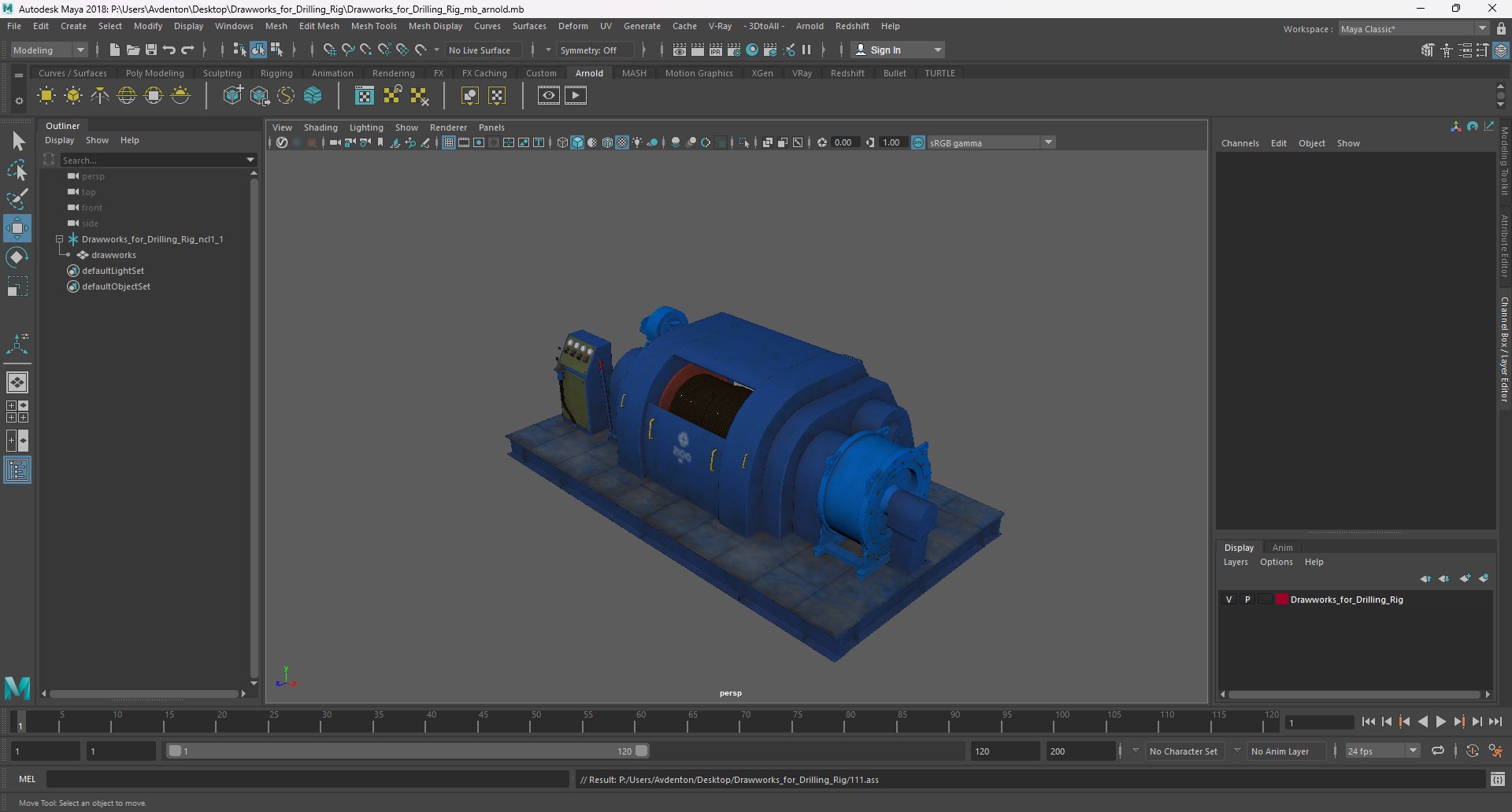 Drawworks For Drilling Rig 3D Model - TurboSquid 2321590