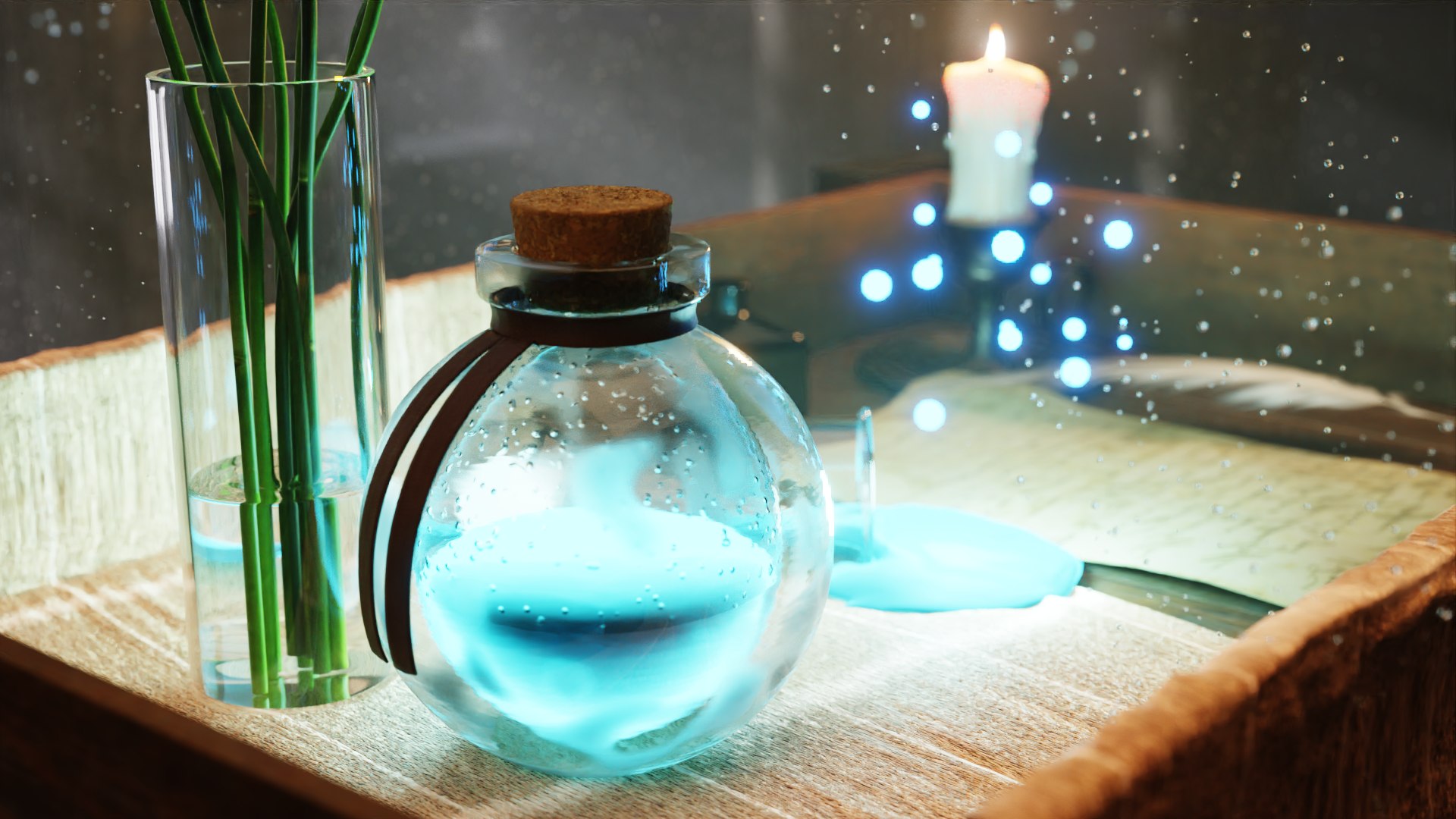 3D Model Glass Magic Potion - TurboSquid 1989726