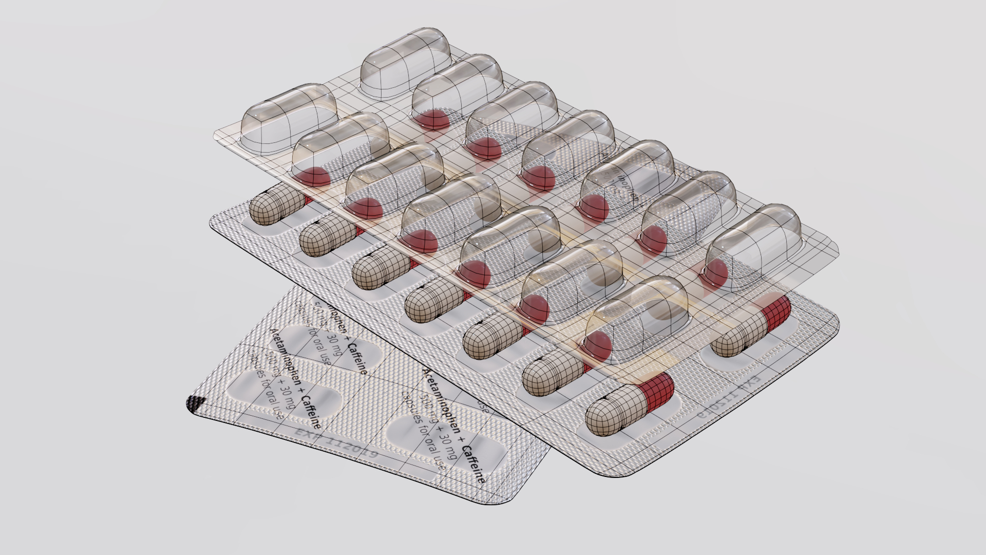 3D Model Blister Pill Pack - TurboSquid 1816341