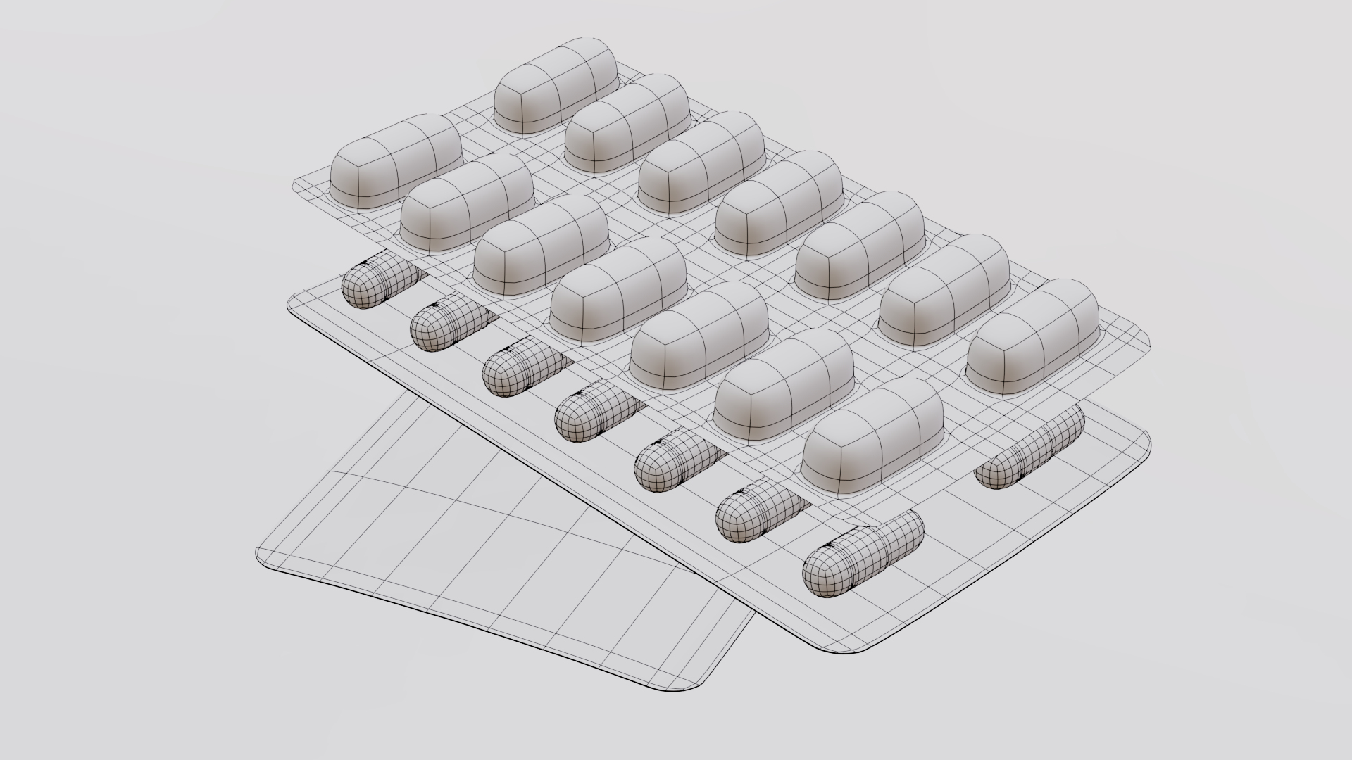 3D Model Blister Pill Pack - TurboSquid 1816341
