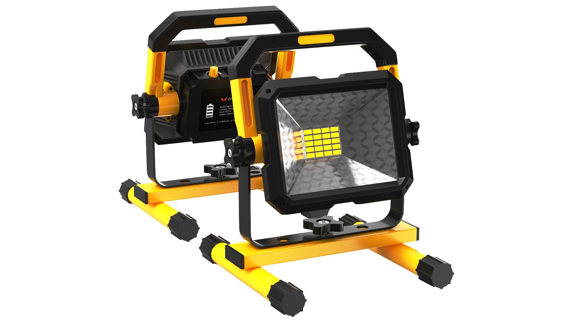 Detailed Construction Mobile Light 3D Model - TurboSquid 2110077